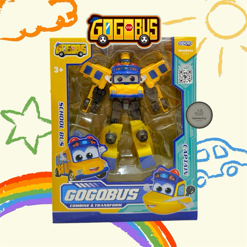 Jual GOGO BUS COMBINE AND TRANSFORM SCHOOL BUS AND CAPTAIN GOGOBUS ...
