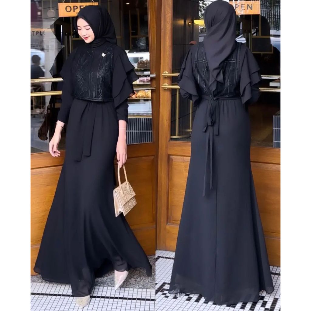 Jual Laura Mermaid Dress Terbaru Ghania Busana - Bahan Ceruty Babydoll ...