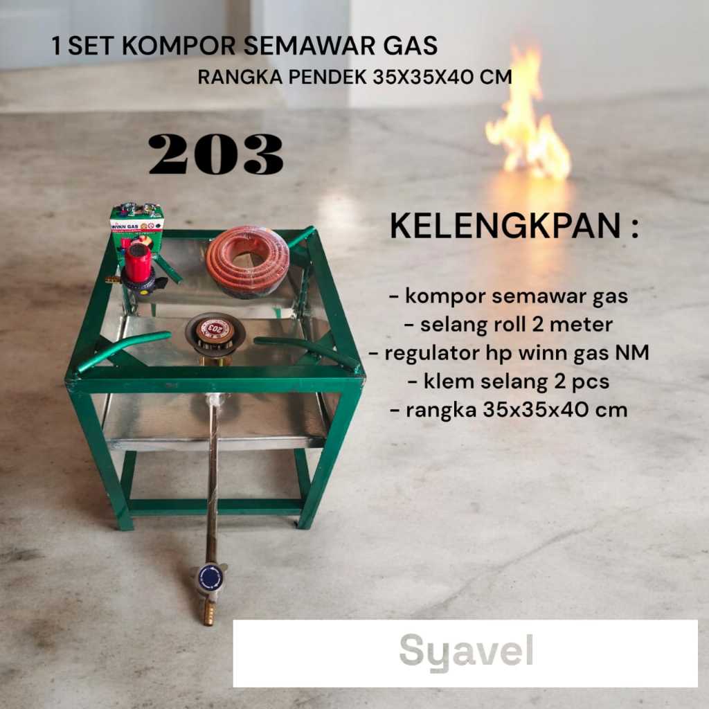 Jual 1 set kompor semawar rangka pendek 201 202 203 768 uk 35x35x40 cm ...