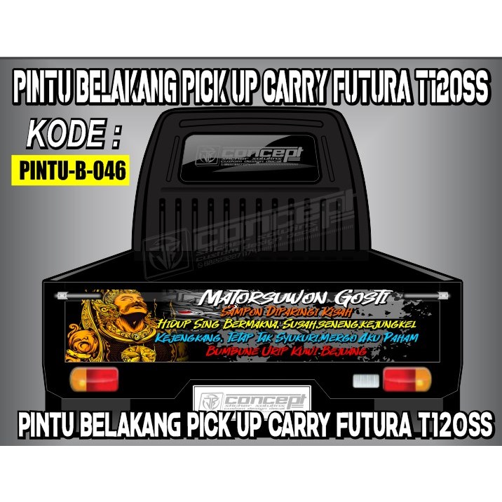Jual Stiker decal Pintu Belakang Pick Up Carry Futura T120ss terbaru ...