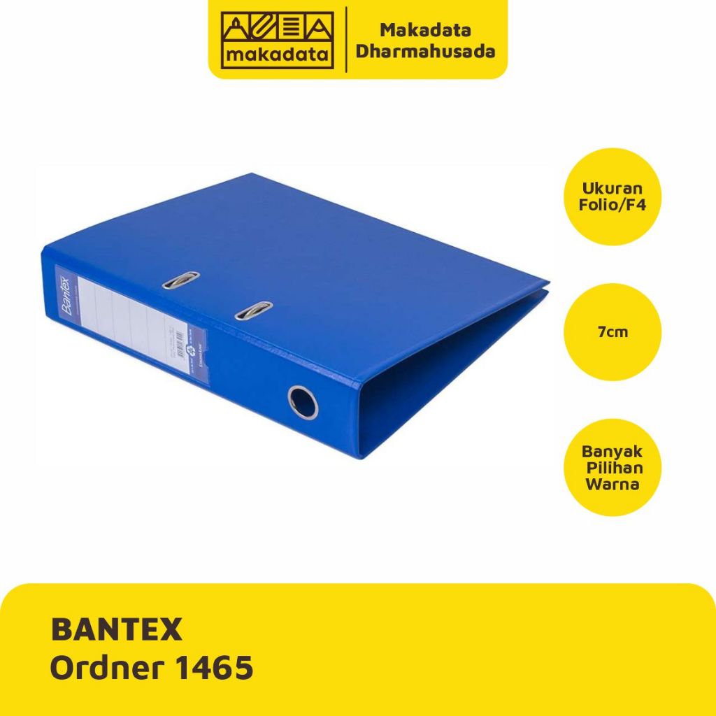 Jual ORDNER BANTEX PVC 1465 UKURAN FOLIO/F4 - 7CM WARNA-WARNI (1 PCS ...