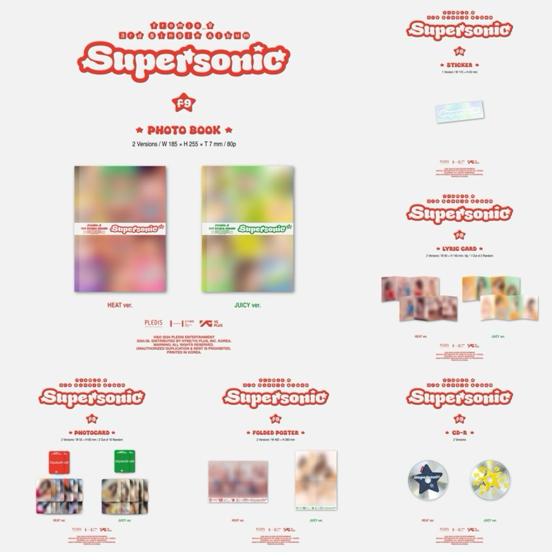 Jual fromis_9 3rd Single Album Supersonic Mwave Signed Album Heat Juicy saerom hayoung jiwon ...