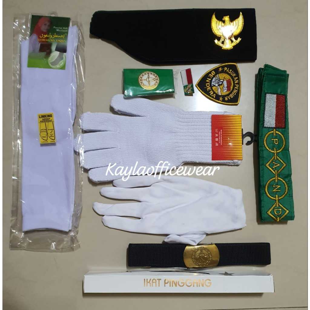 Jual Atribut perlengkapan paskibra/Evolet/Kaoskaki/Emblem/Pin Bendera ...