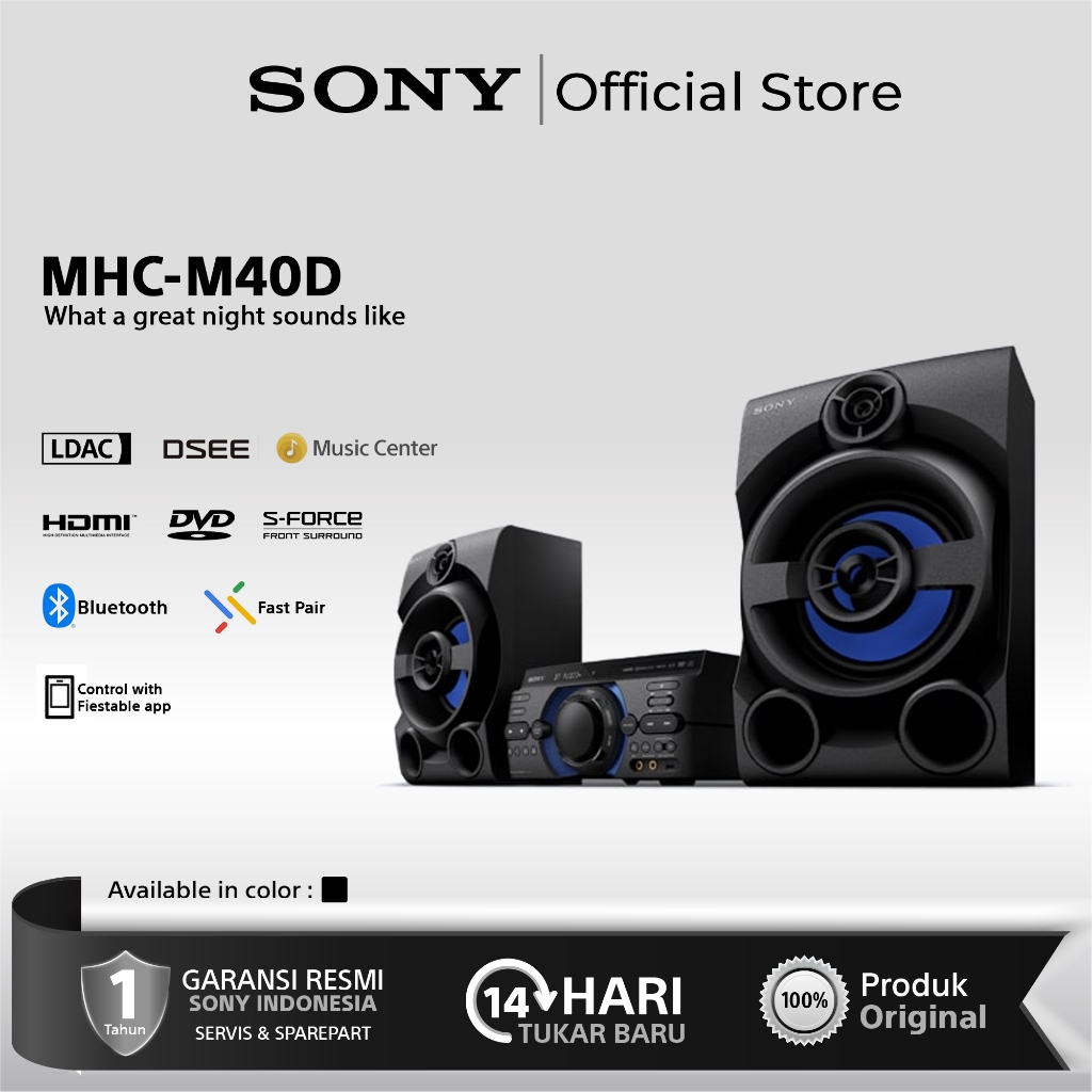 Jual Sony MHC-M40D / MHC M40D / M40D Sistem Audio dengan DVD | Shopee ...