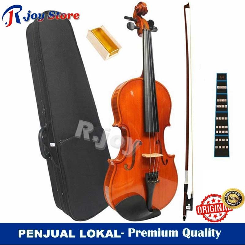 Jual 4/4 Ukuran Akustik Biola Kit Alami Akustik Kayu Solid Spruce Api ...