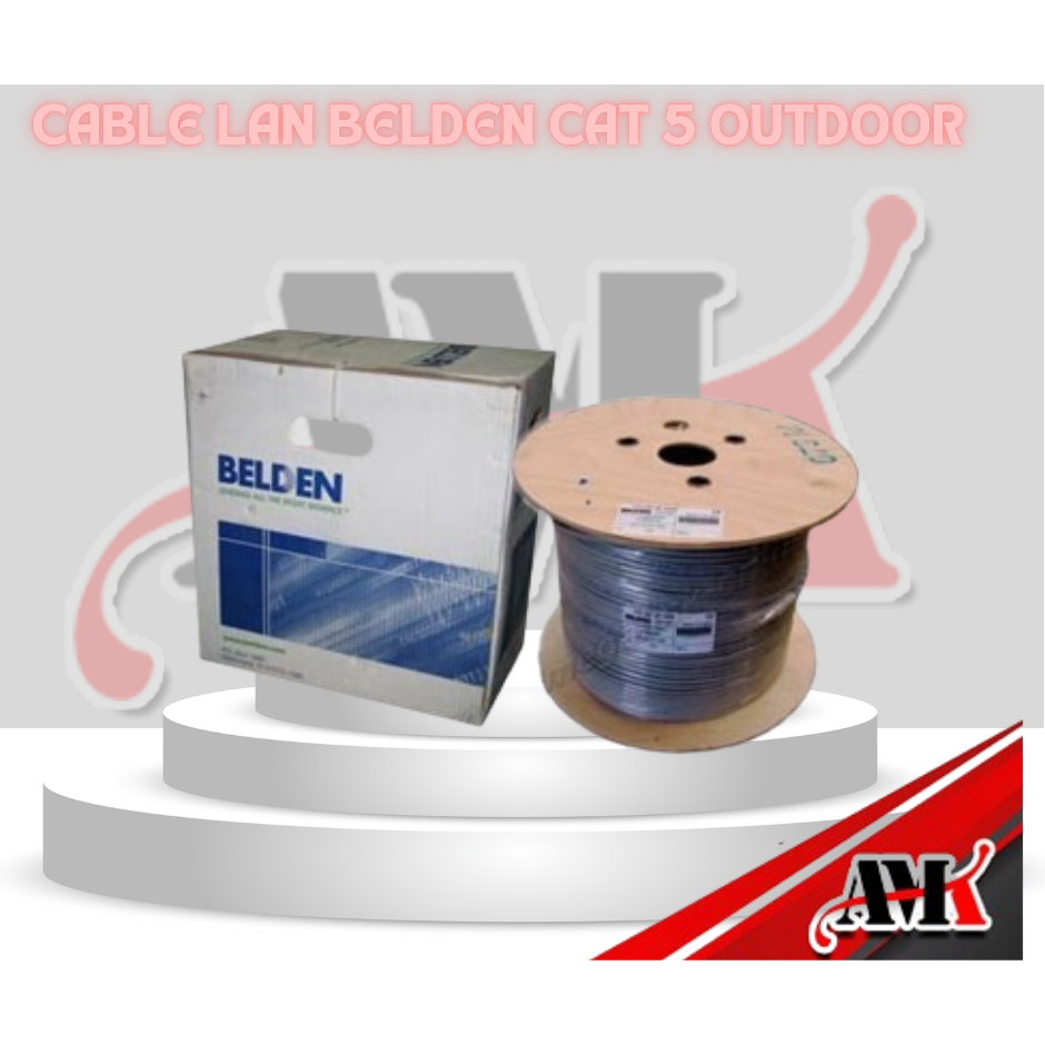 Jual CABLE LAN BELDEN CAT 5E PREMIUM KABEL LAN CAT 5 STP OUTDOOR ...
