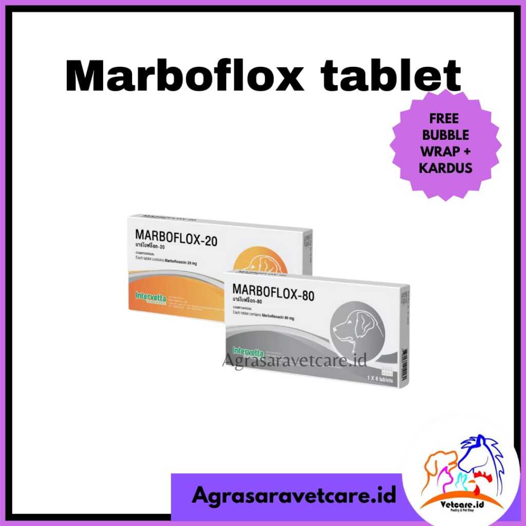 Jual Marboflox Tablet 20 mg 80 mg HARGA 1 TABLET - Antibiotik untuk ...