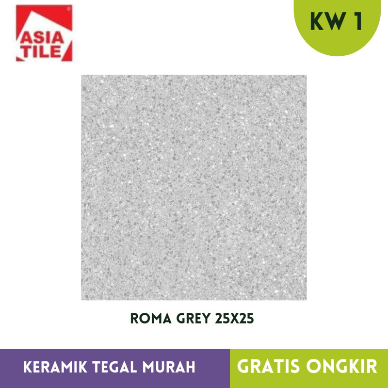 Jual Keramik lantai Kesat Asia 25x25 Roma Grey KW1 | Shopee Indonesia