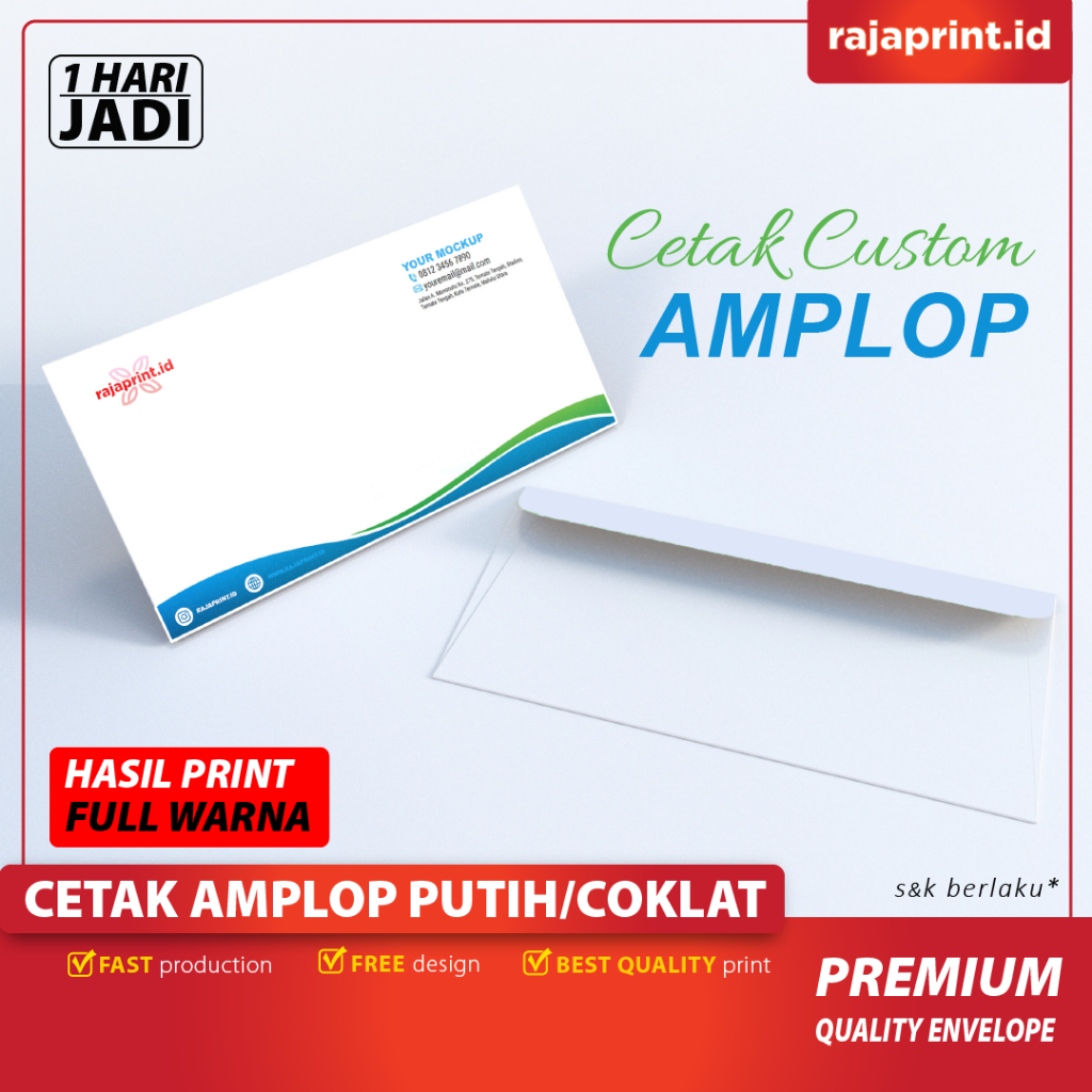 Jual CETAK AMPLOP / KOP SURAT / PRINT WARNA AMPLOP / AMPLOP PUTIH DAN COKLAT HVS / AMPLOP CUSTOM ...
