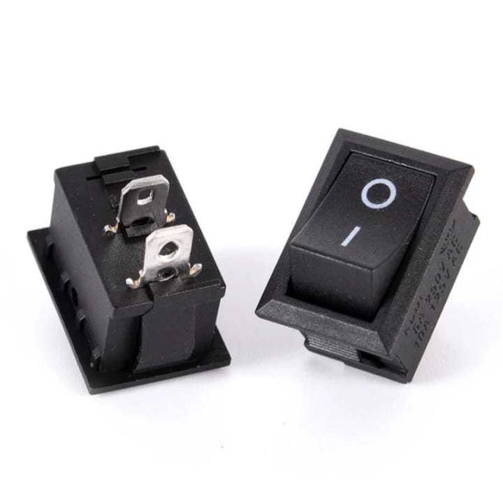 Jual SAKLAR TOMBOL POWER SWITCH ON OFF MINI 2PIN KOTAK BLACK ECER ...