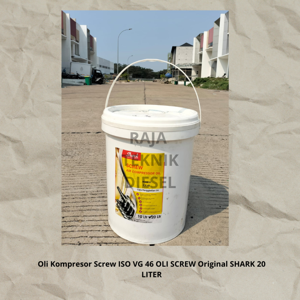 Jual Oli Kompresor Screw ISO VG 46 OLI SCREW Original SHARK 20 LITER ...