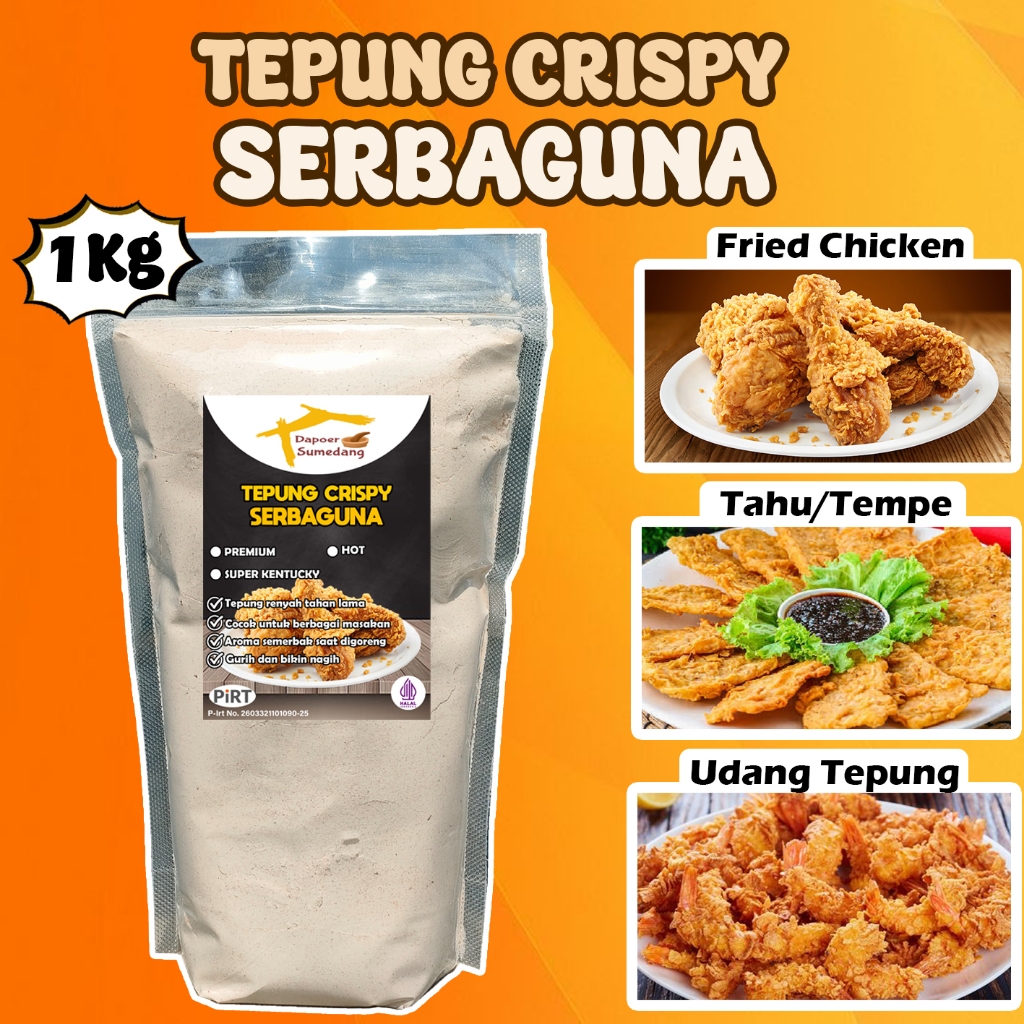 Jual TEPUNG SERBAGUNA BREADER/TEPUNG CRISPY FRIED CHICKEN/AYAM GORENG ...