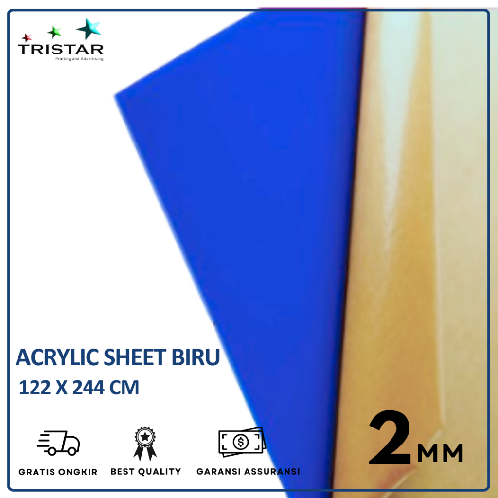 Jual Lembaran Akrilik Biru Acrylic Sheet Biru Solid / Akrilik Lembaran ...
