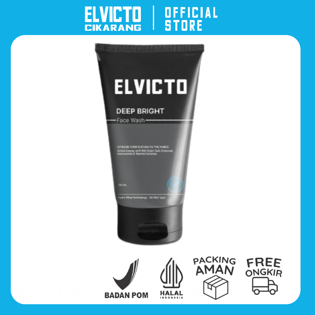 Jual ELVICTO Deep Bright Face Wash - Sabun Wajah Pria | Shopee Indonesia