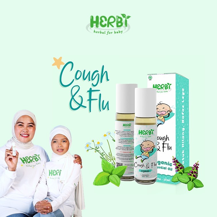 Jual Herby Cough & Flu Essential Oil Organik Untuk Batuk Pilek - RollOn 10ml | Shopee Indonesia