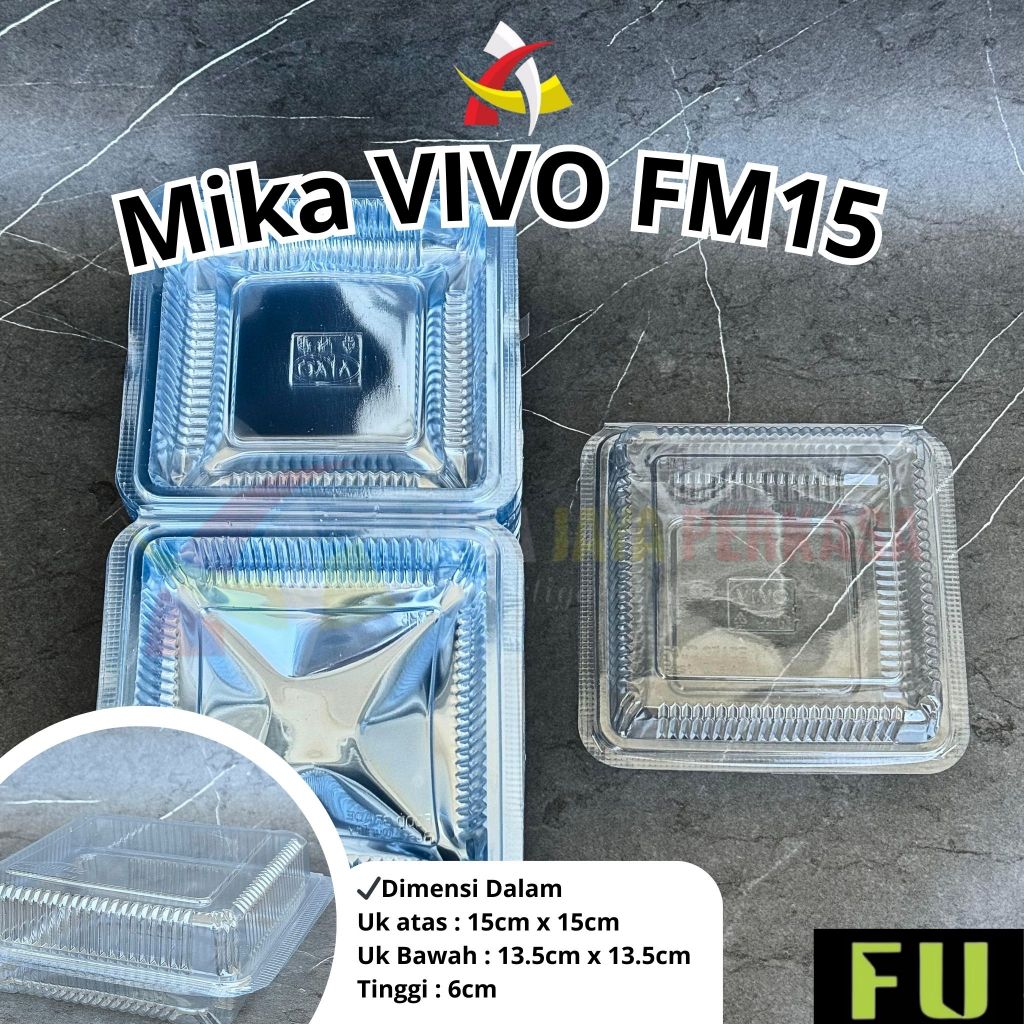 Jual Mika VIVO FM15 / Mika Kotak 15x15 / Mika Nasi / Mika Tart @100pcs | Shopee Indonesia