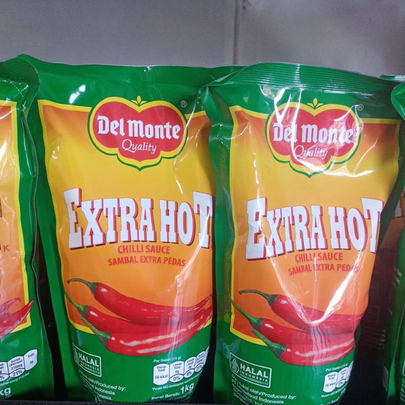 Jual Delmonte extra hot Chili sauce1kg | Shopee Indonesia
