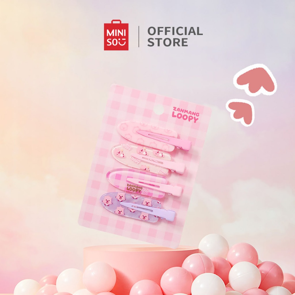 Jual Miniso x ZANMANG Loopy Collection Hair Clips Hair Ties Jepit ...