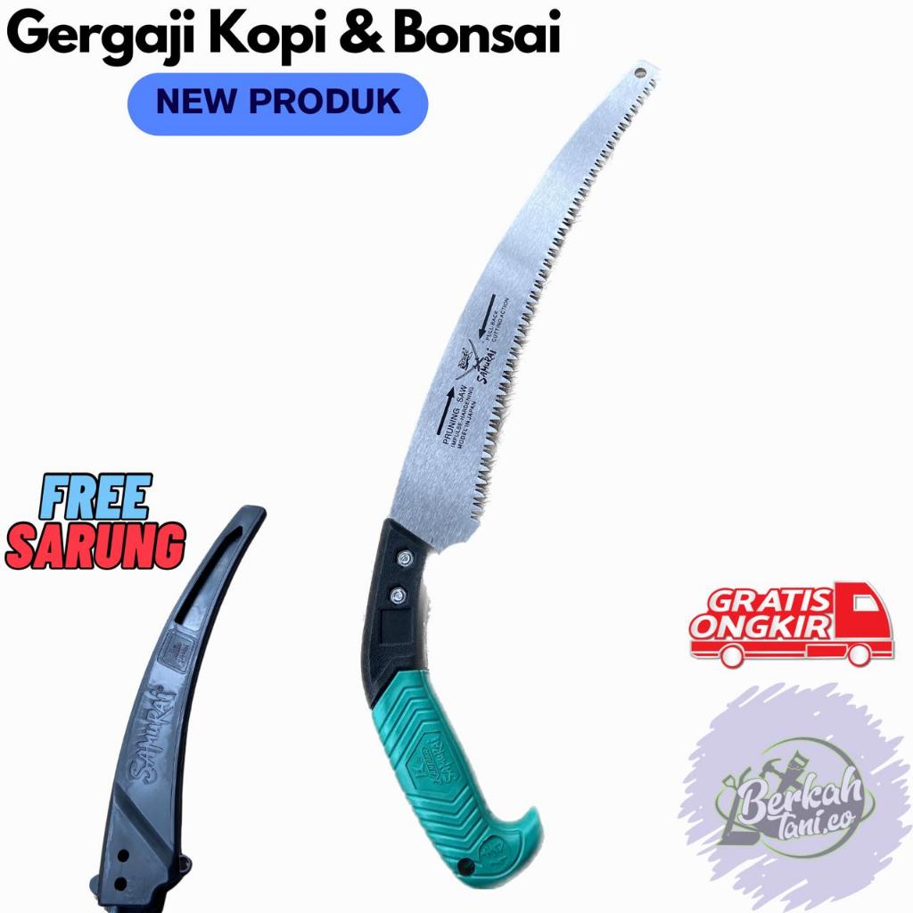 Jual Gergaji Kopi Samurai Original Pruning Baja Tangkai Melengkung Gergaji Bonsai Lengkung ...