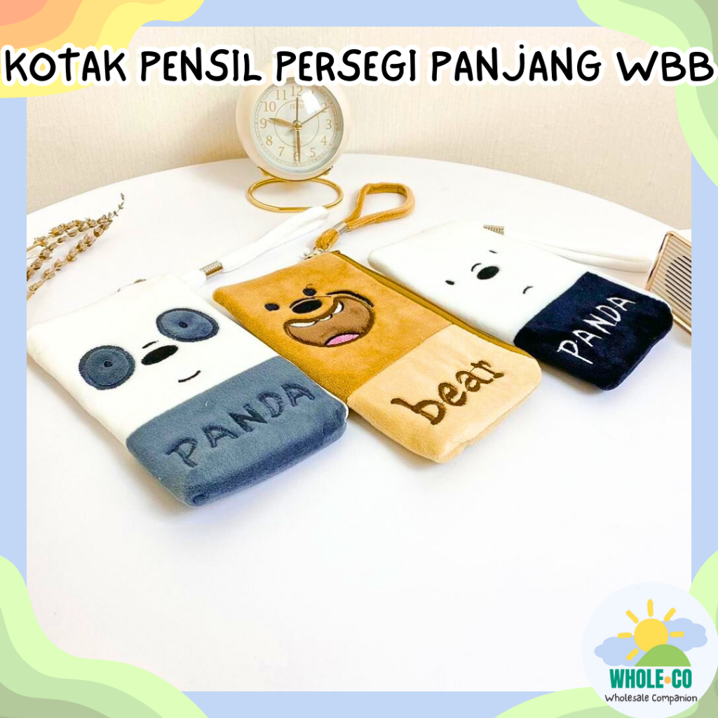 Jual Kotak Pensil Persegi Panjang Wbb Pouch Premium We Bare Bears 5206