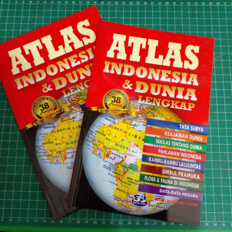 Jual ATLAS INDONESIA DAN DUNIA LENGKAP 38 PROVINSI KECIL EDISI TERBARU ...