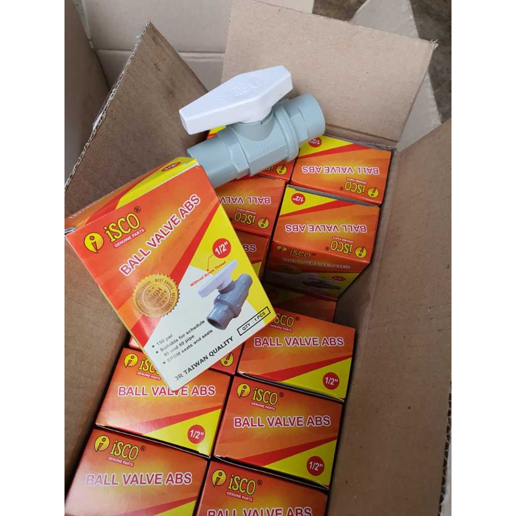 Jual STOP KRAN PVC ISCO BALL VALVE 1/2 3/4 1 INCH | Shopee Indonesia