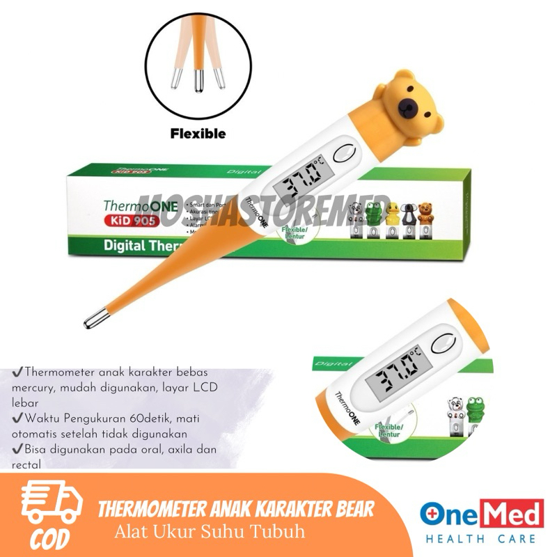 Jual ONEMED-Thermometer Digital Kid Bear ThermoOne | Shopee Indonesia