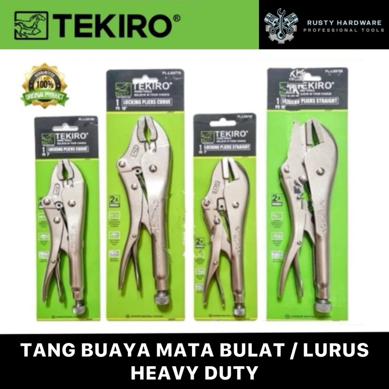 Jual TEKIRO – TANG BUAYA (MATA BULAT / LURUS) HEAVY DUTY. (100% ...