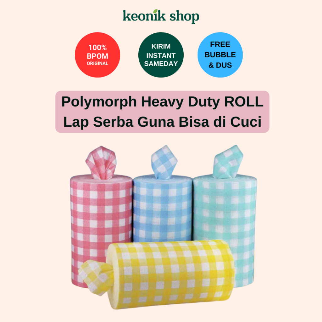 Jual LAP KAIN POLYMORPH HEAVY DUTY ROLL |Lap Serbaguna Bisa Dicuci ...