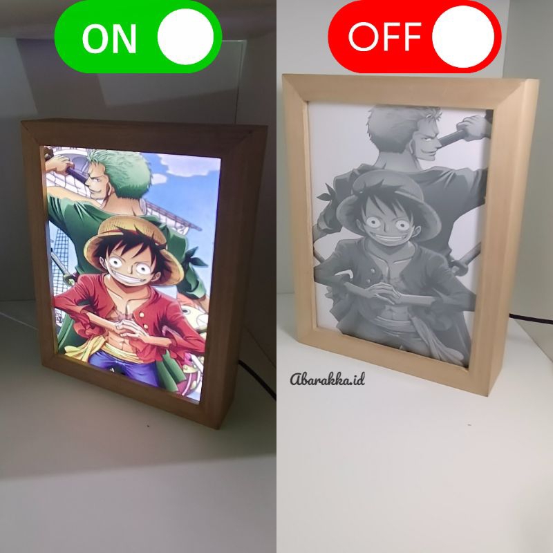 Jual 3D Anime box Frame Pigura Kayu 3D LUFFY ONE PIECE | Shopee Indonesia