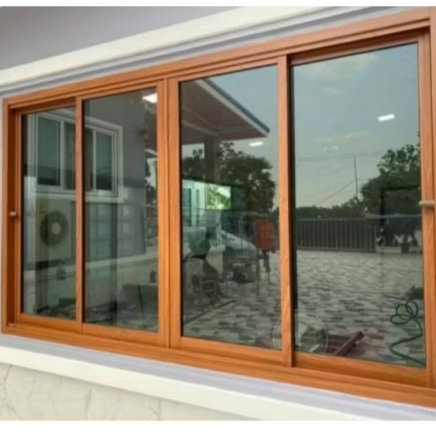 Jual Jendela Sliding Motif Urat Kayu Aluminium | Shopee Indonesia