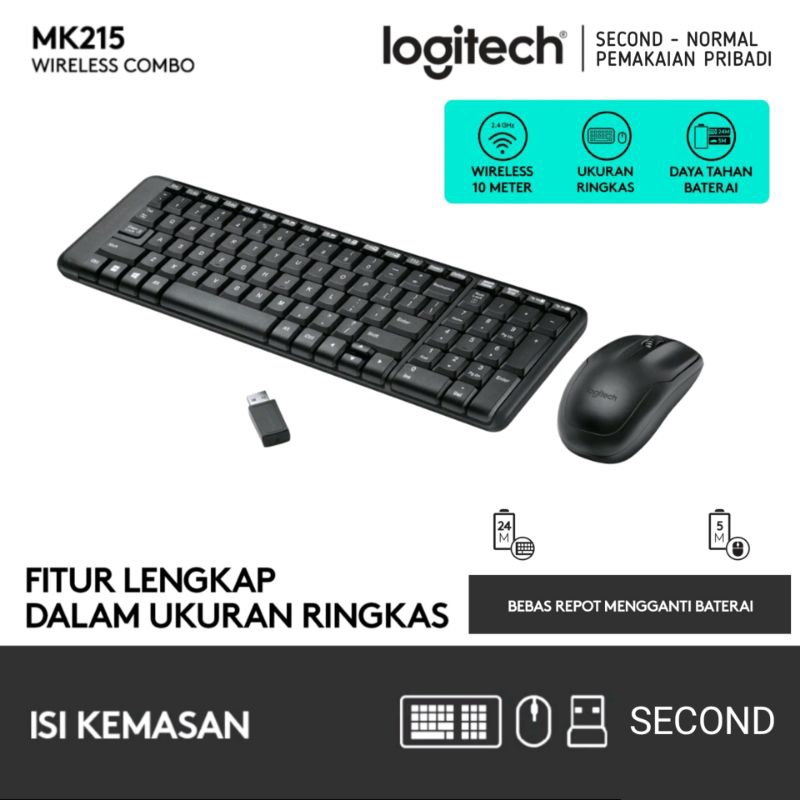 Jual Logitech MK215 Wireless Combo Keyboard, Mouse, Dongle Bluetooth ... Jual Logitech MK215 Wireless Combo Keyboard, Mouse, Dongle Bluetooth ...