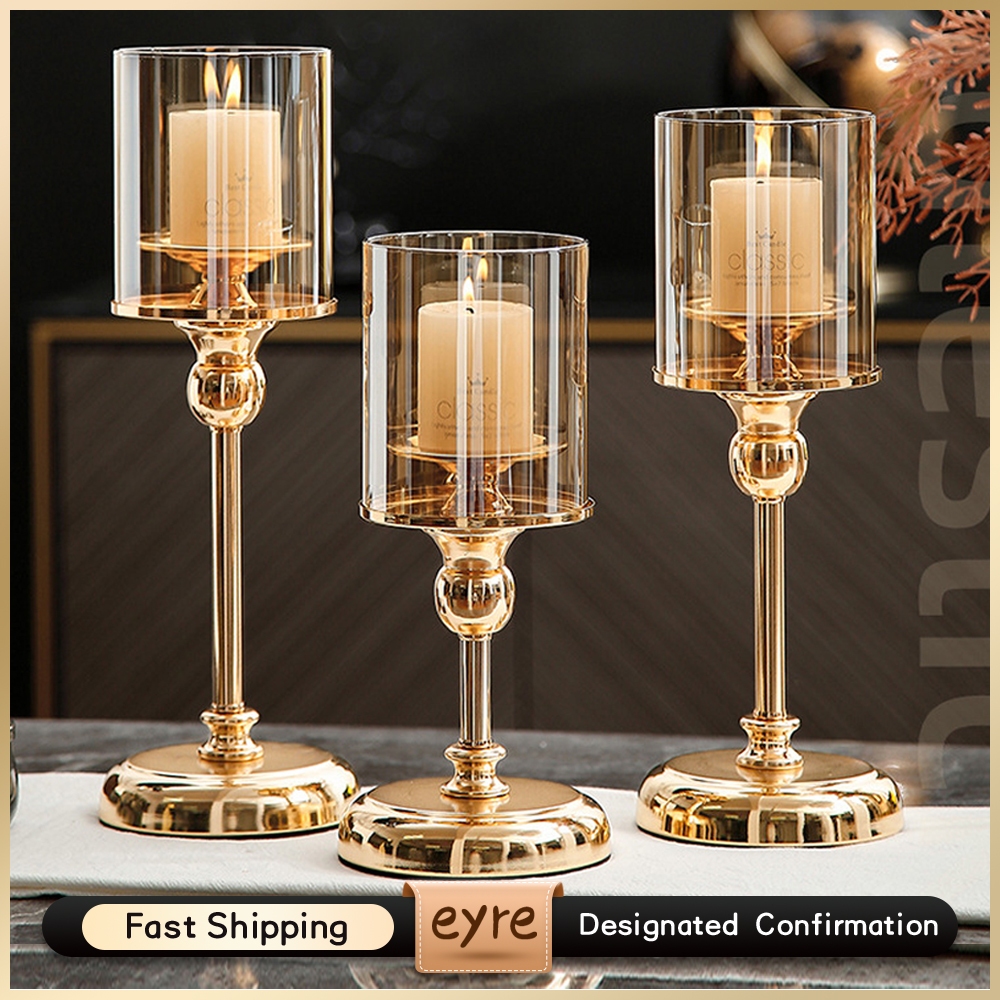Jual Eyre （Jaminan kualitas ）Tempat lilin mewah ringan meja makan ...