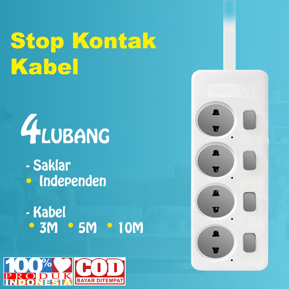 Jual Stop Kontak Kabel + Saklar On Off / Stop Kontak Kabel Switch On ...