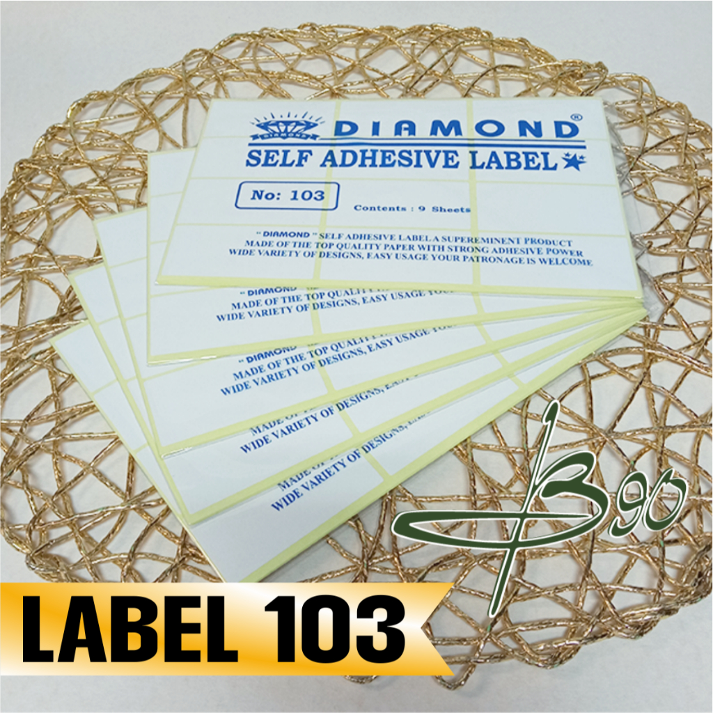 Jual 10Lembar Label Nama 103 Sticker Undangan 3X6,4 cm | Shopee Indonesia