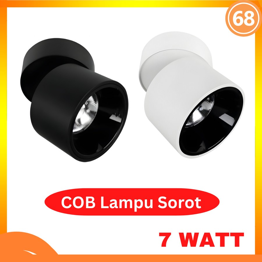 Jual [COD] Lampu Sorot LED Spotlight 7W 7 Watt COB, LED Sorot ...
