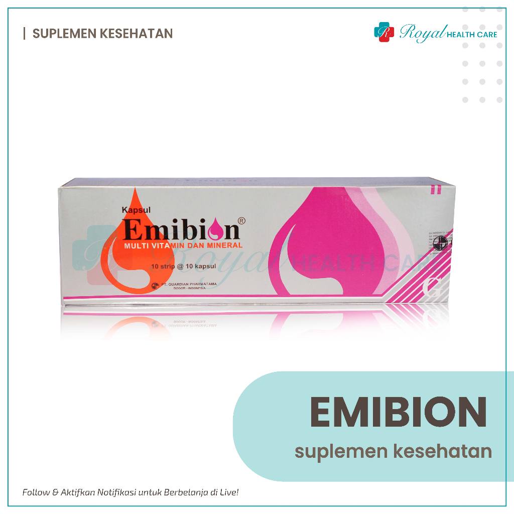 Jual EMIBION STRIP 10 TABLET Sebagai Multivitamin dan Mineral | Shopee ...
