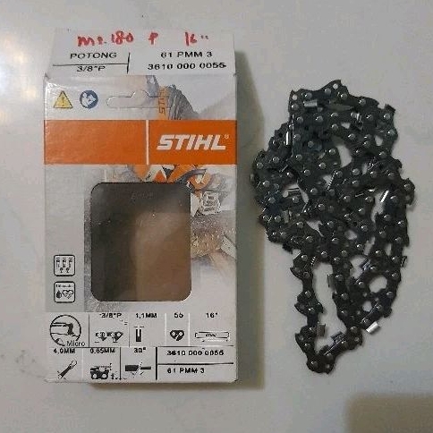 Jual Rantai Chainsaw STIHL MS180 Potong 16 Inch (3610-000-0055) | Shopee Indonesia