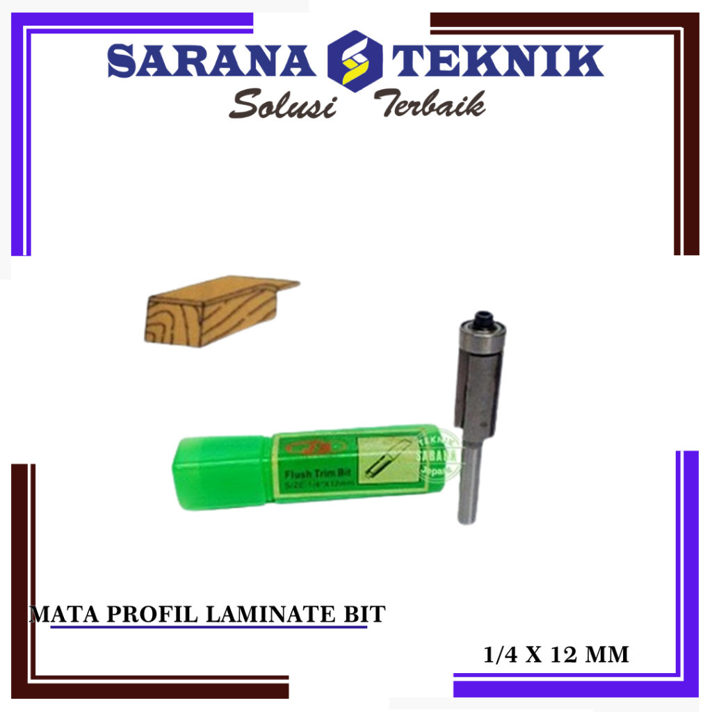 Jual Mata Router / Profil Laminate Flush Trimming 12mm JS | Shopee ...