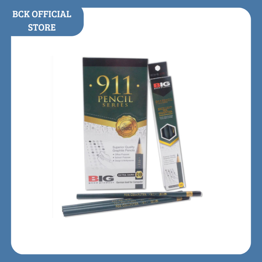 Jual PENSIL 2B BIG Hijau PS - 911 Hijau (pack) | Shopee Indonesia