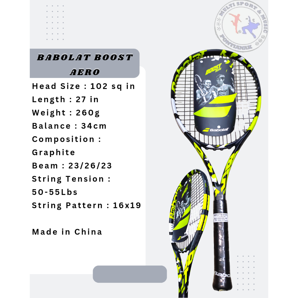 Jual Raket Tenis Babolat Boost Aero | Shopee Indonesia