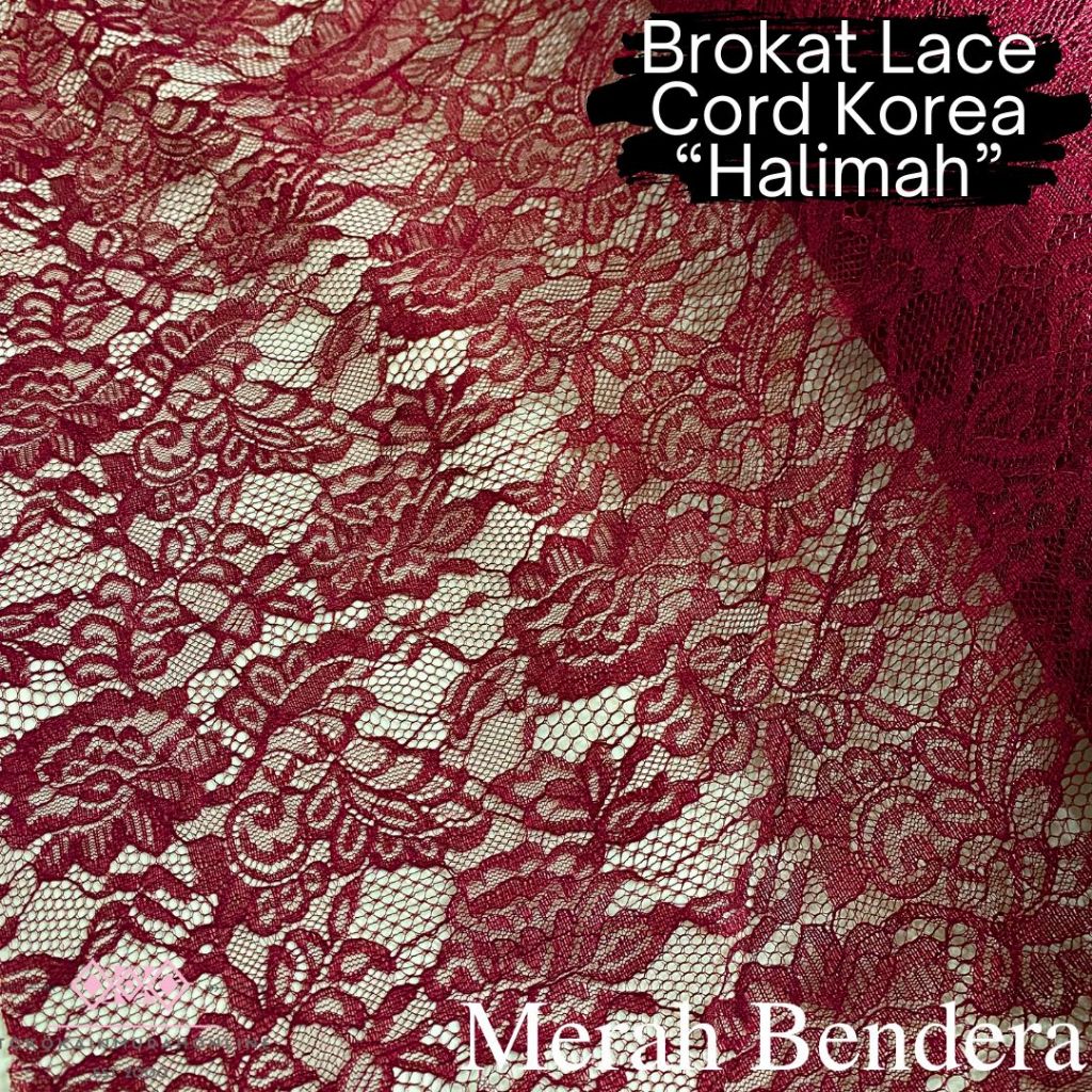 Jual Kain Brokat Premium Korea Cordnelly Motif Halimah Motif 2024 ...
