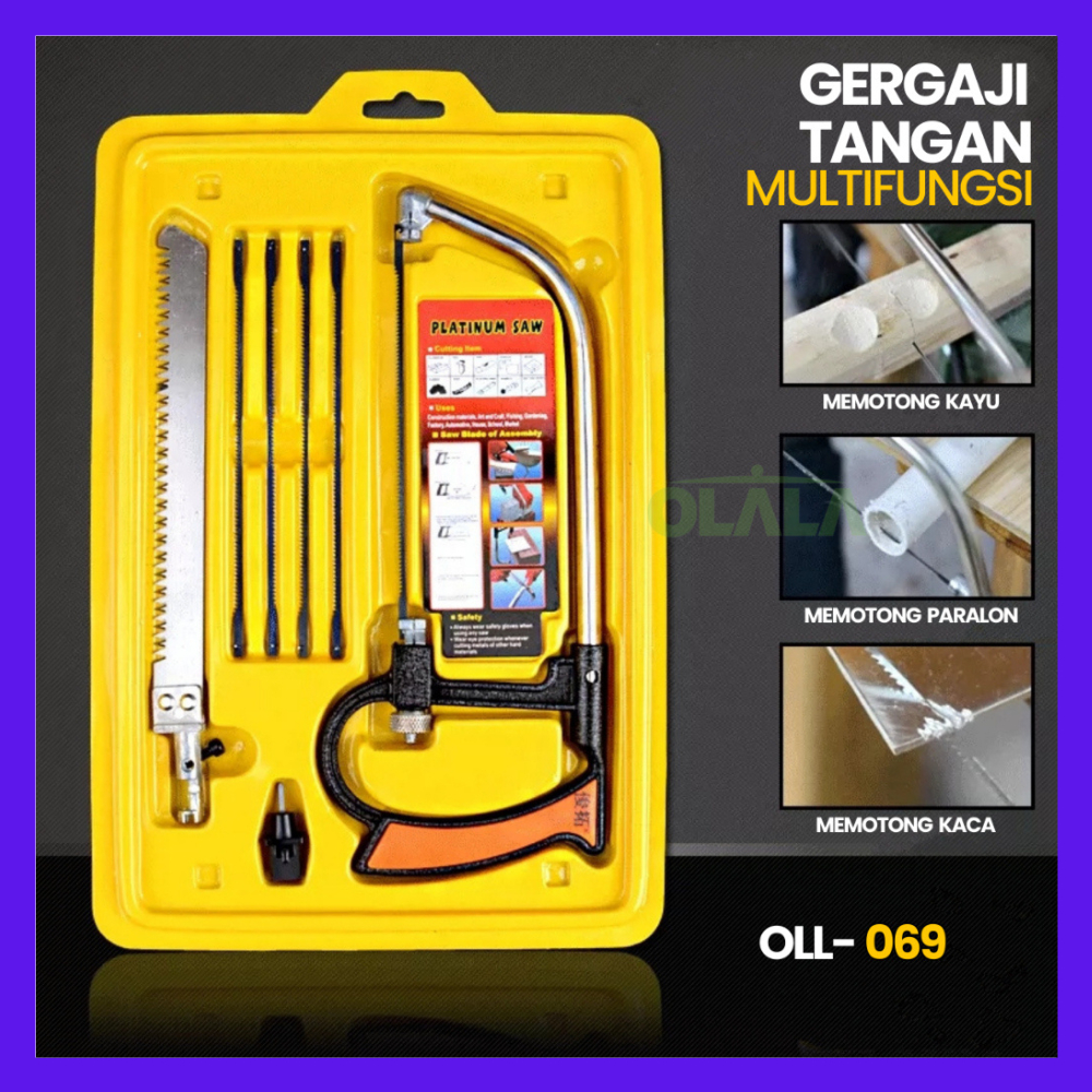 Jual Gergaji Tangan 8 in 1 Handsaw Set Gergaji Multifungsi untuk ...