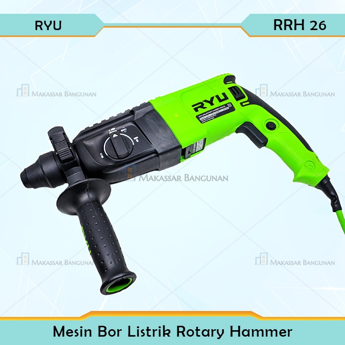 Jual Mesin Bobok Beton Listrik RYU Rotary Hammer RRH26 / Mesin Bor ...