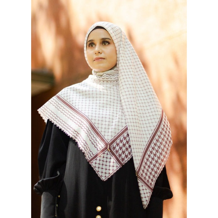 Jual KANARA PALESTINE KEFFIYEH ELZATTA SEGIEMPAT MOTIF PALESTINA ...