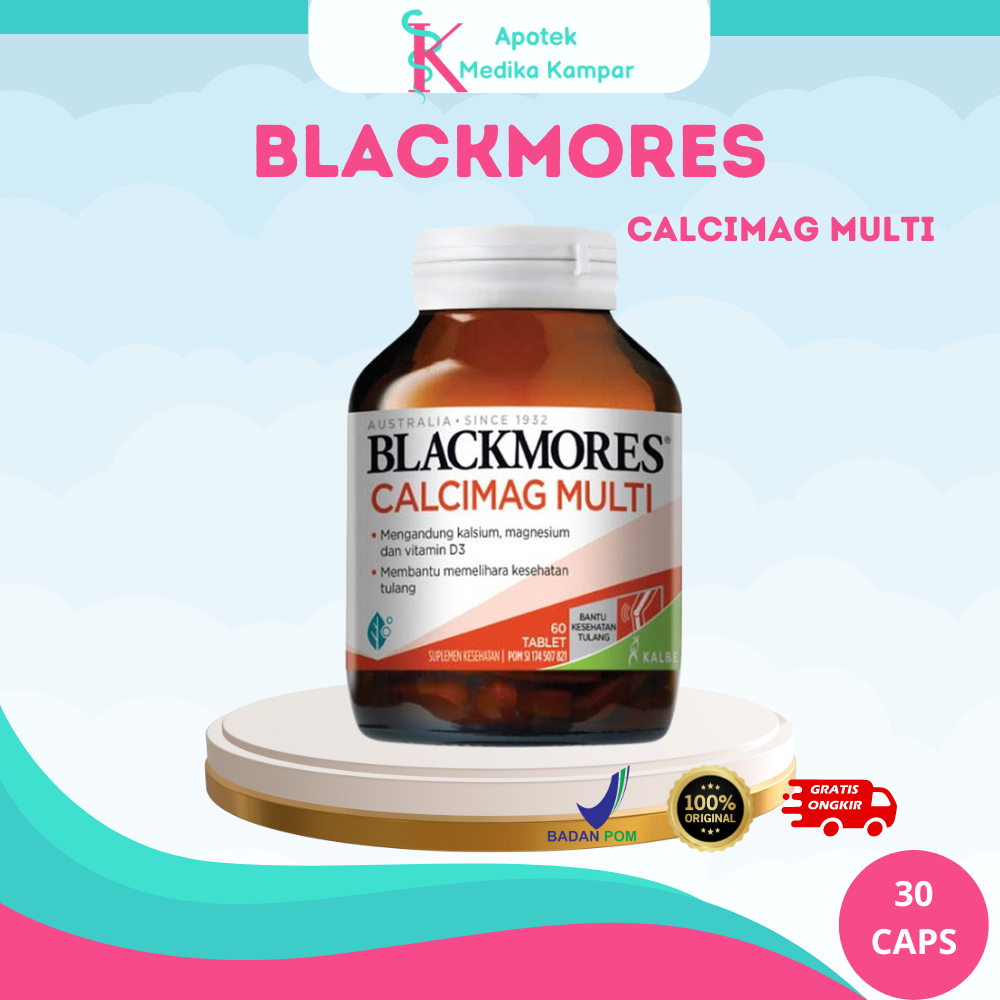 Jual Blackmores Calcimag Multi BPOM Kalbe 30 Tab | Suplemen Vitamin D3 Kesehataan Tulang Dan ...