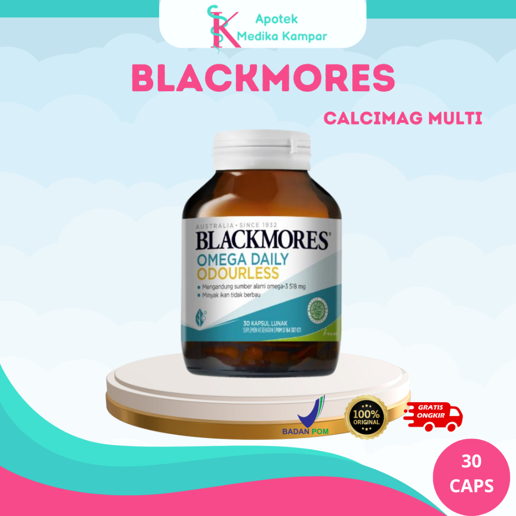 Jual BLACKMORES OMEGA DAILY ODOURLESS BPOM KALBE 30 CAPS | Shopee Indonesia
