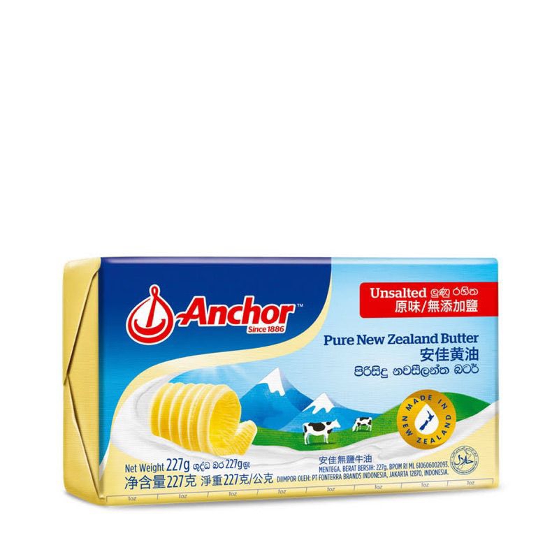 Jual Anchor Unsalted Butter 227gr | Shopee Indonesia