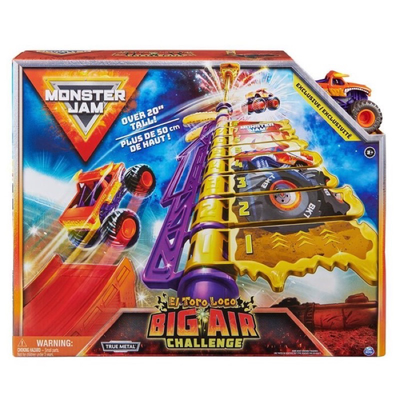 Jual Monster Jam El Toro Loco Big Air Challenge Stunt Track Playset ...
