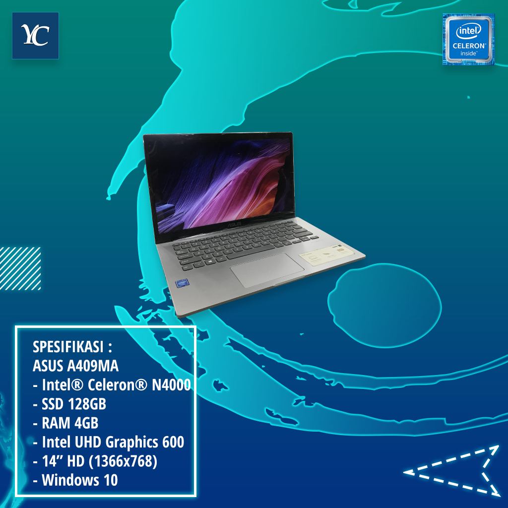 Jual ASUS VIVOBOOK A409MA INTEL N4000 4GB 128GB INTEL UDH GRAPHICS 14.0 ...